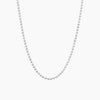 Ball Chain Necklace, Rhodium – 'KIN