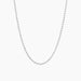 Ball Chain Necklace, Rhodium – 'KIN