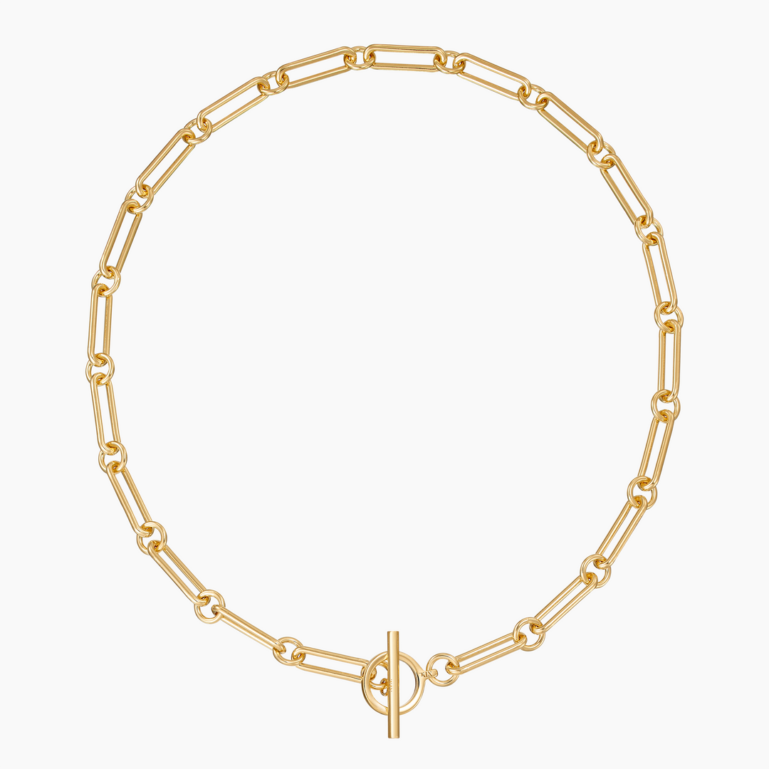 Bar Toggle Necklace, Gold Vermeil – 'KIN