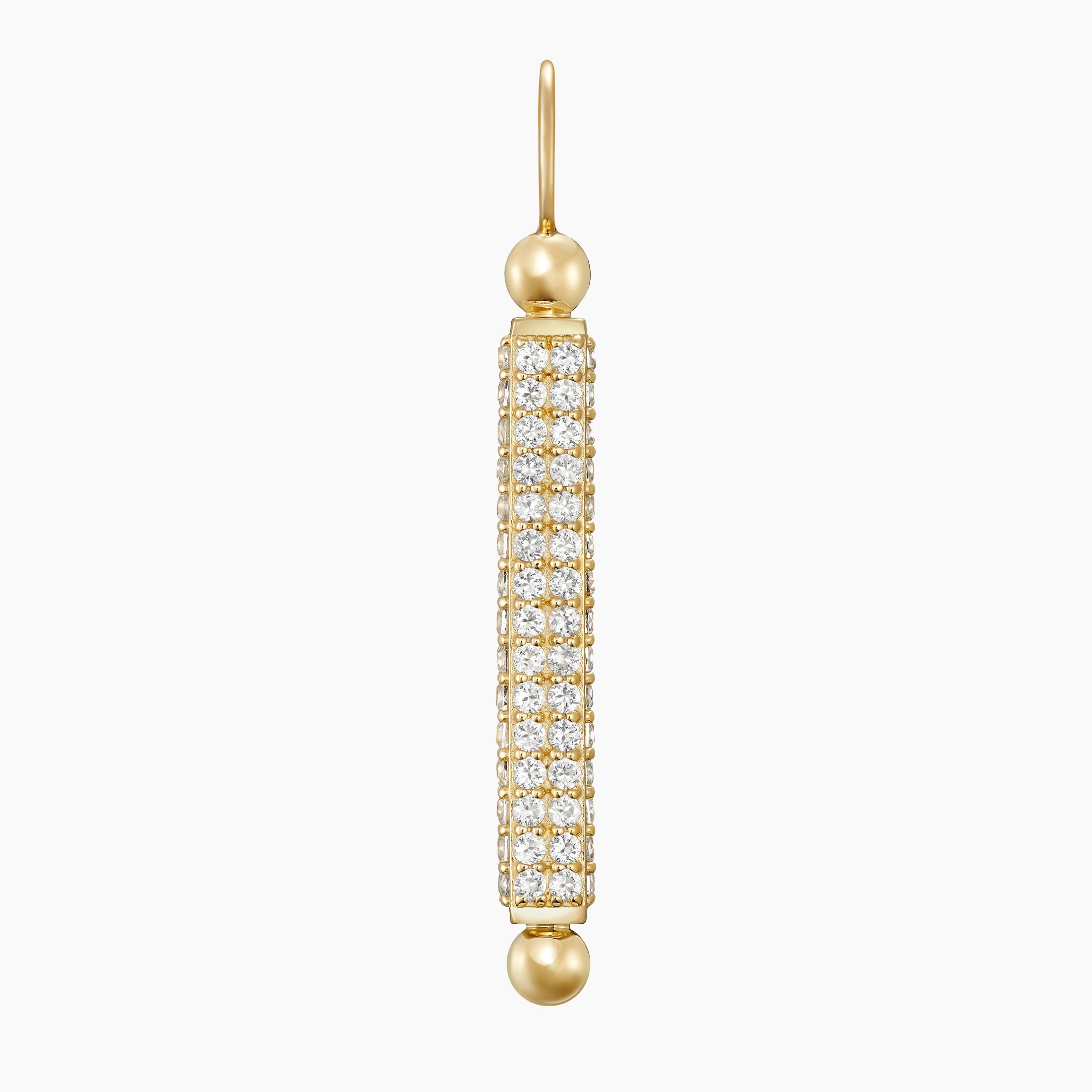 Paved Wand Charm, Gold Vermeil – 'KIN
